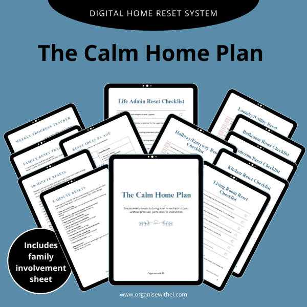 The Calm Home Plan - a simple weekly home-reset plan with room-by-room ...