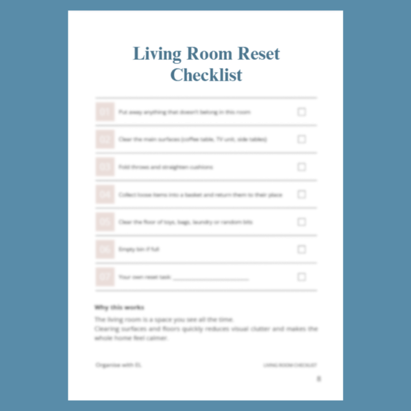 The Calm Home Plan - a simple weekly home-reset plan with room-by-room ...